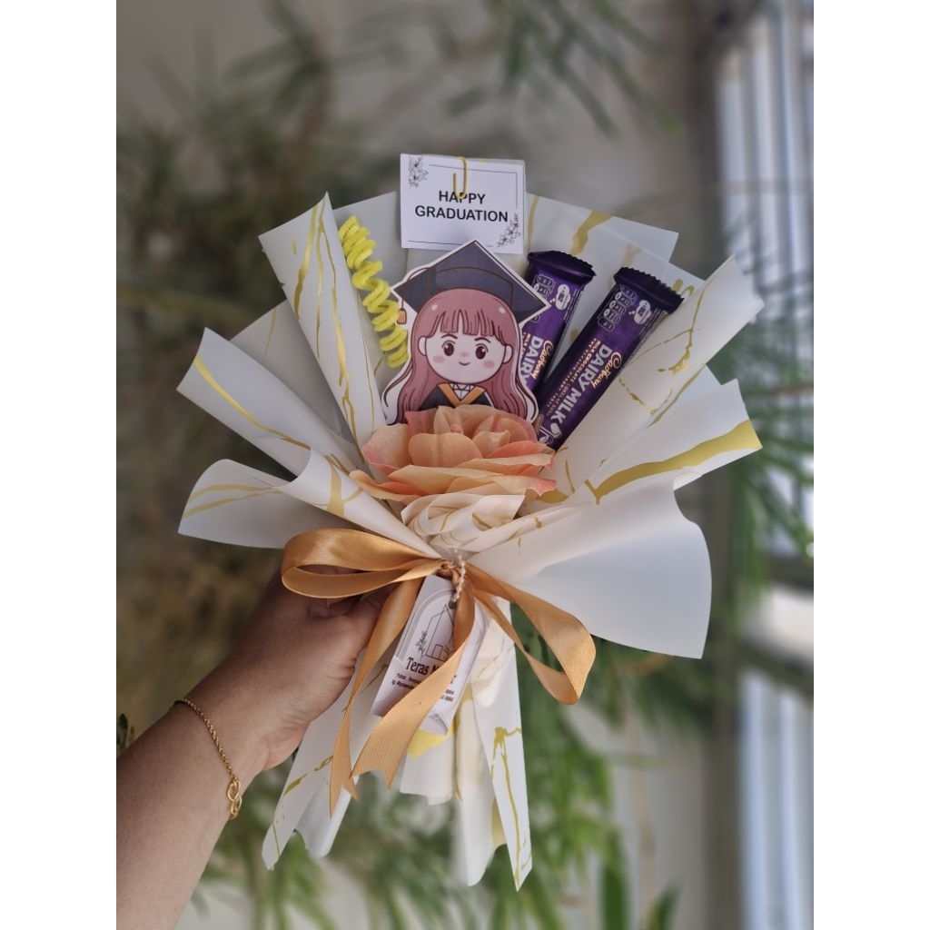 Jual BUKET TOPPER WISUDA/ BUKET GRADUATION/ BUKET WISUDA/ BUKET COKLAT ...
