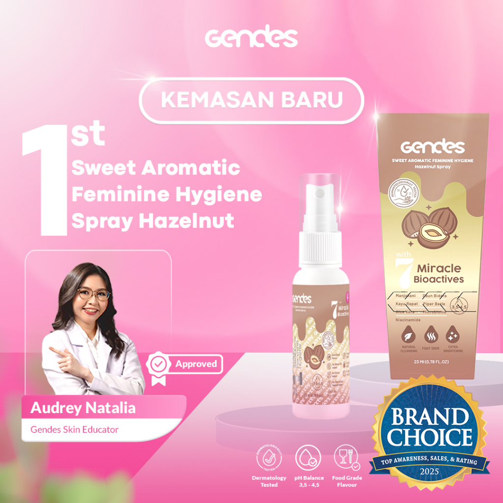 Jual Gendes Sweet Aromatic Feminine Care Spray with Hazelnut 7 Miracle Bioactives Merawat ...