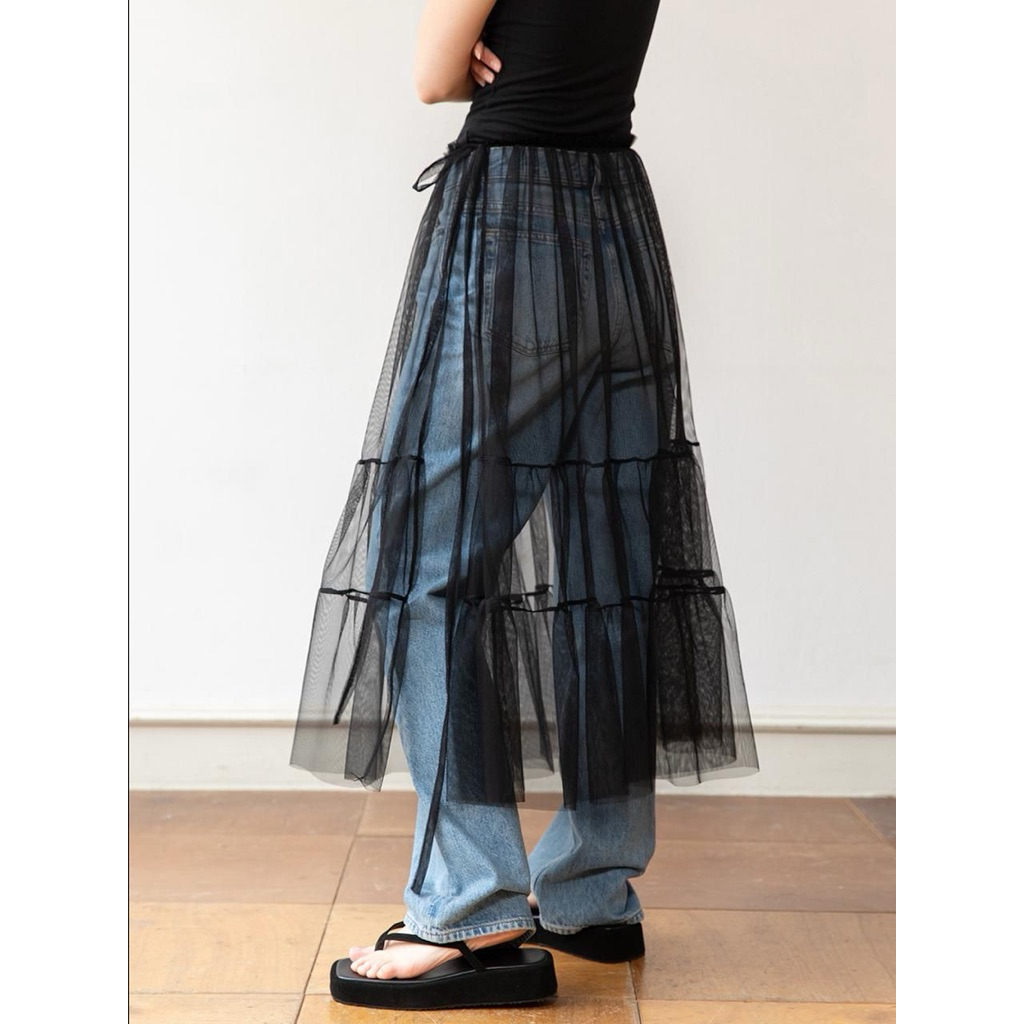 Jual Rok Tile korean lace and lace varsitile rok tutu tanpa furing ...