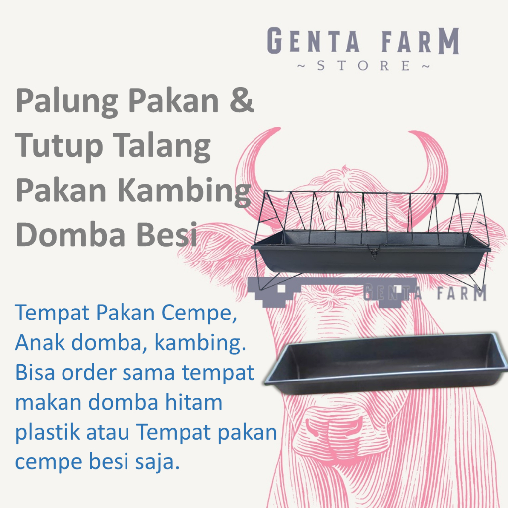 Jual Tempat Pakan Kambing Palung Pakan dan Tutup Palung Talang Pakan ...