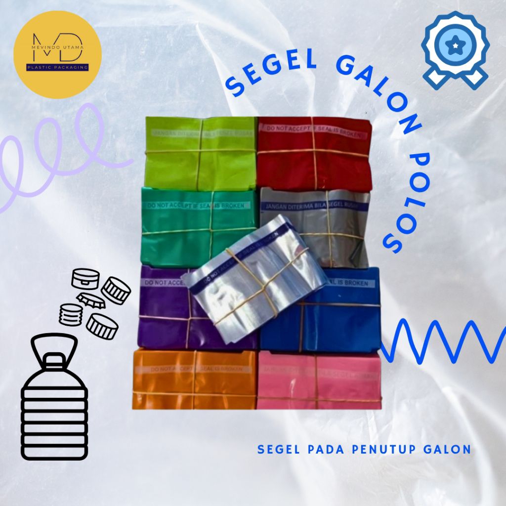 Jual Segel Galon POLOS (1 ikat = 200 Pcs) | Shopee Indonesia