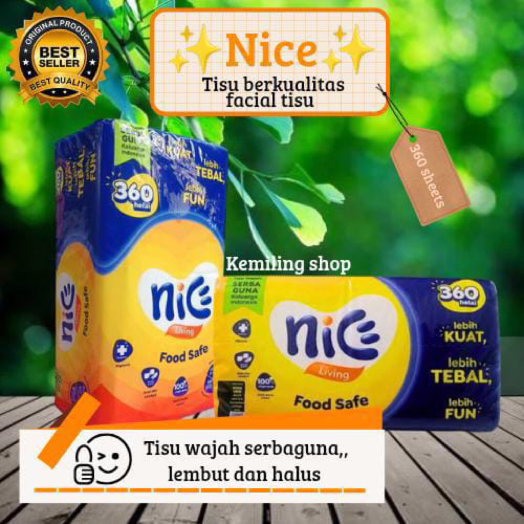 Jual TISU TISSUE NICE 360 SHEET // TISU JOLLY 200 SHEET // TISU CLEAN ...