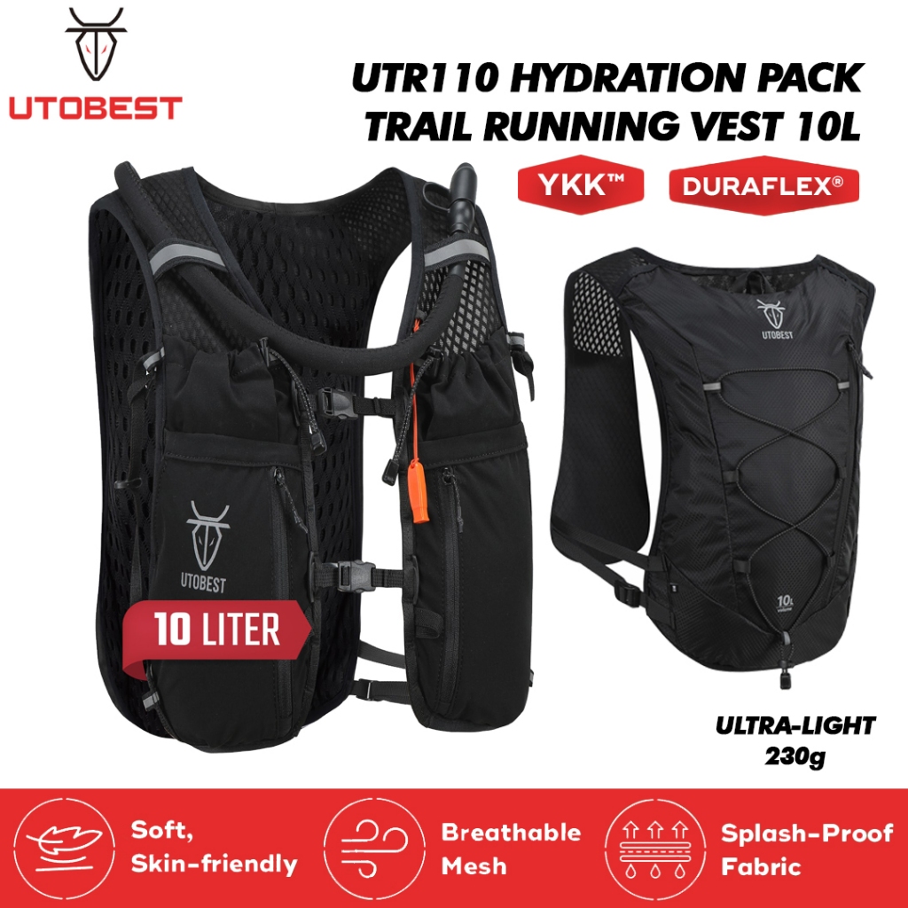 Jual UTOBEST Hydration Pack Running Vest 10L – Rompi Lari Trail Run ...