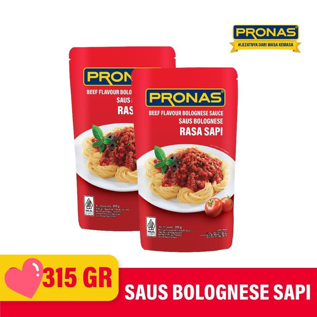 Jual PRONAS SAOS BOLOGNESE SAPI 315GR | Shopee Indonesia