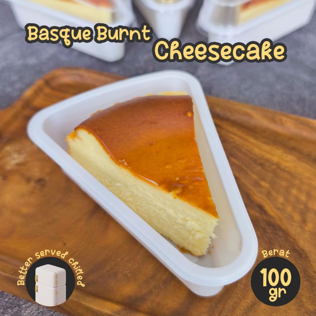 Jual Basque Burnt Cheesecake Pinki Pie Slice | Shopee Indonesia