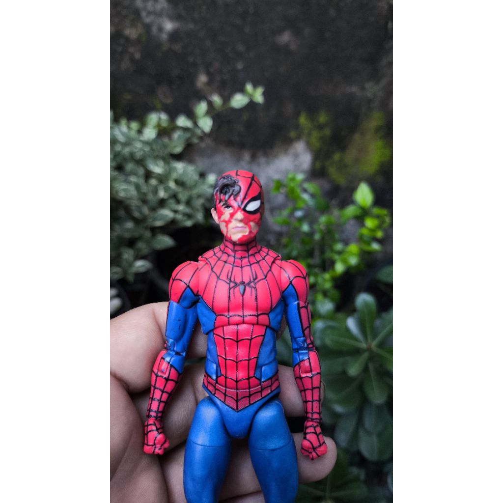 Jual Headsculpt Custom kitbash spiderman Tom Holland marvel action ...