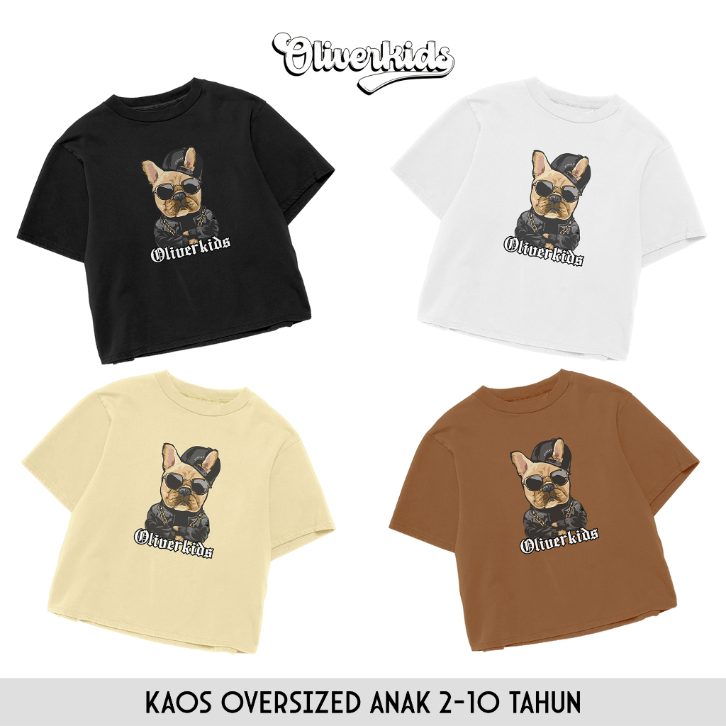 Jual OLIVERKIDS - Kaos Oversized Anak 2-10 Tahun Katun Combed 24s ...