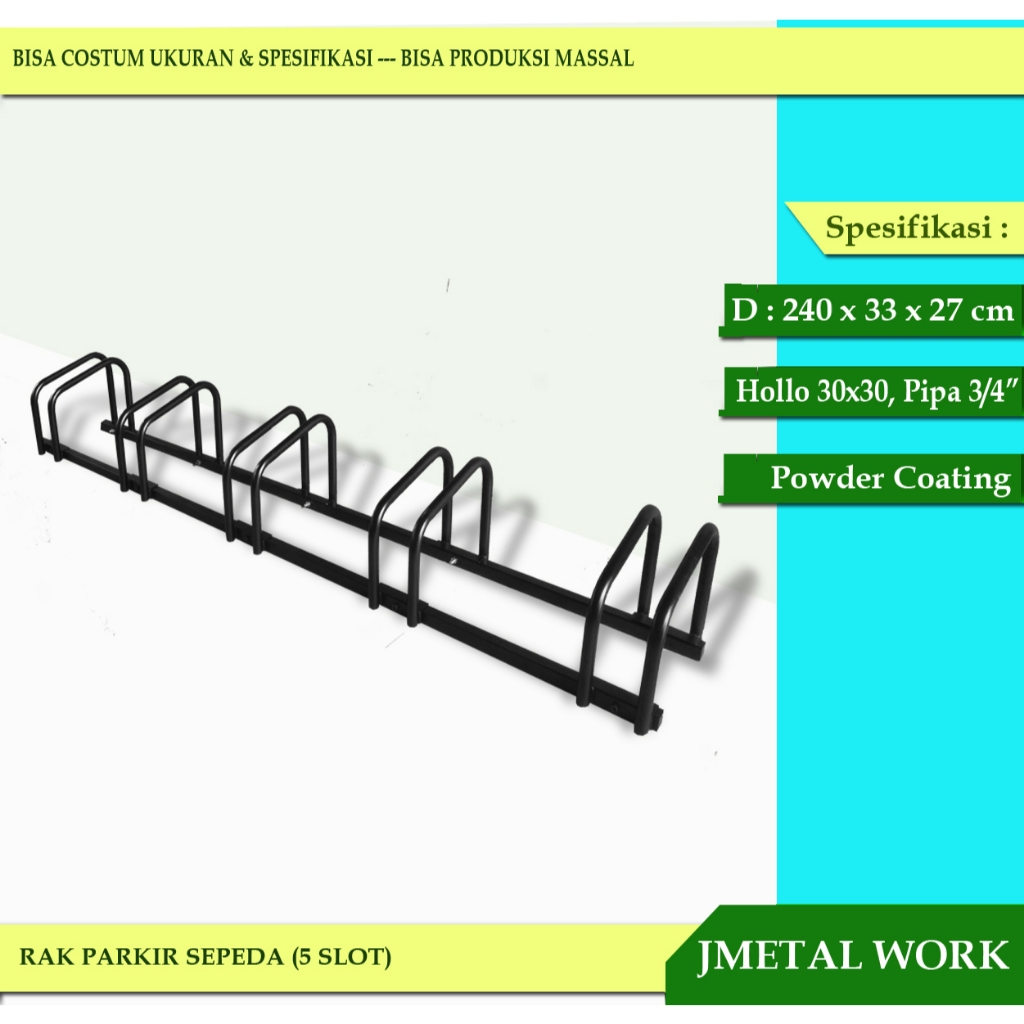 Jual Rak Standar Parkir Sepeda / Paddock 5 Slot | Shopee Indonesia