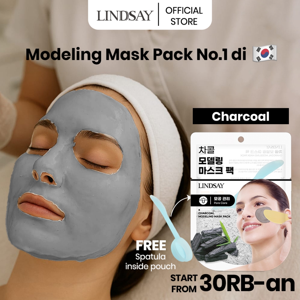 Jual [NEW LAUNCH] LINDSAY Charcoal Modeling Mask Pack Pouch 28g ...