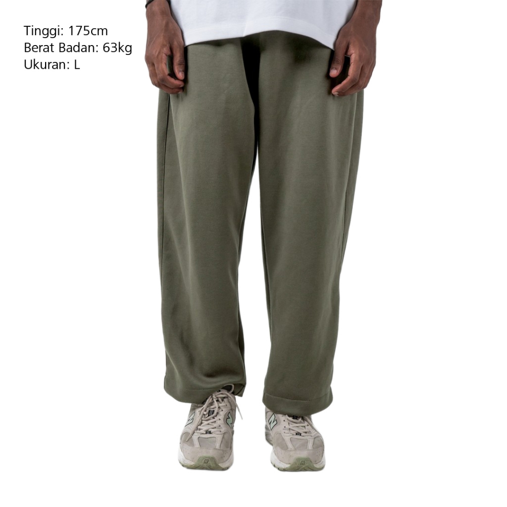 Jual Bodypack Kanoe Relax Wide Pants - Olive | Shopee Indonesia
