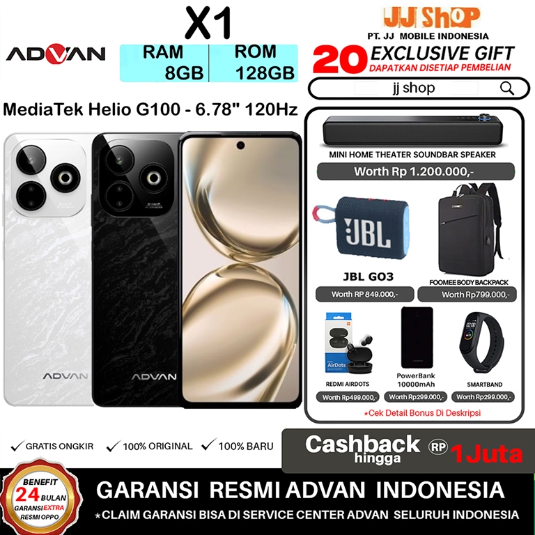 Jual ADVAN X1 8/128 GB RAM 8GB +8GB ROM 128GB GARANSI RESMI ADVAN ...