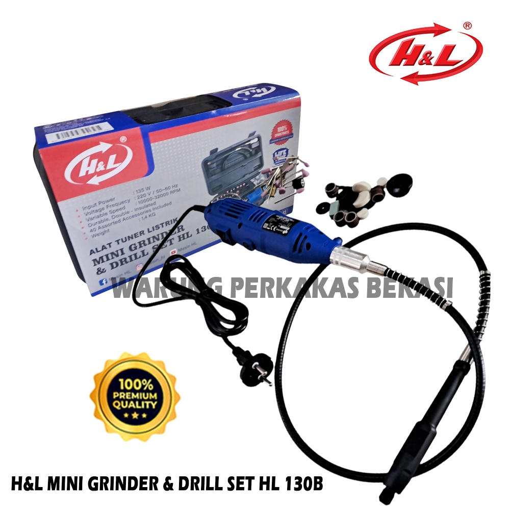 Jual H&L 180B Mini Die Grinder Bor 1.5 - 3.2 mm Alat Tuner Bor Listrik ...