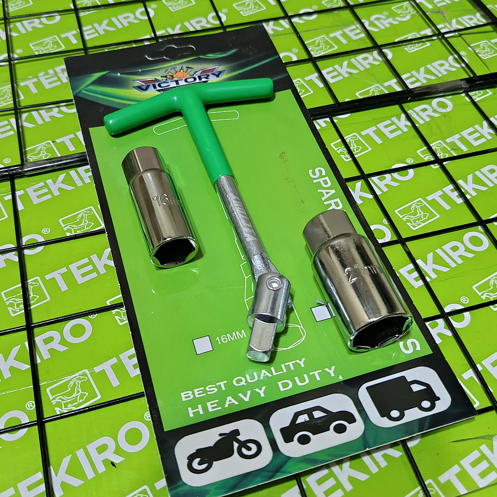 Jual Kunci Busi Set Flexible Gantung 2 Ukuran 16 / 21 Mm Victory Kunci ...