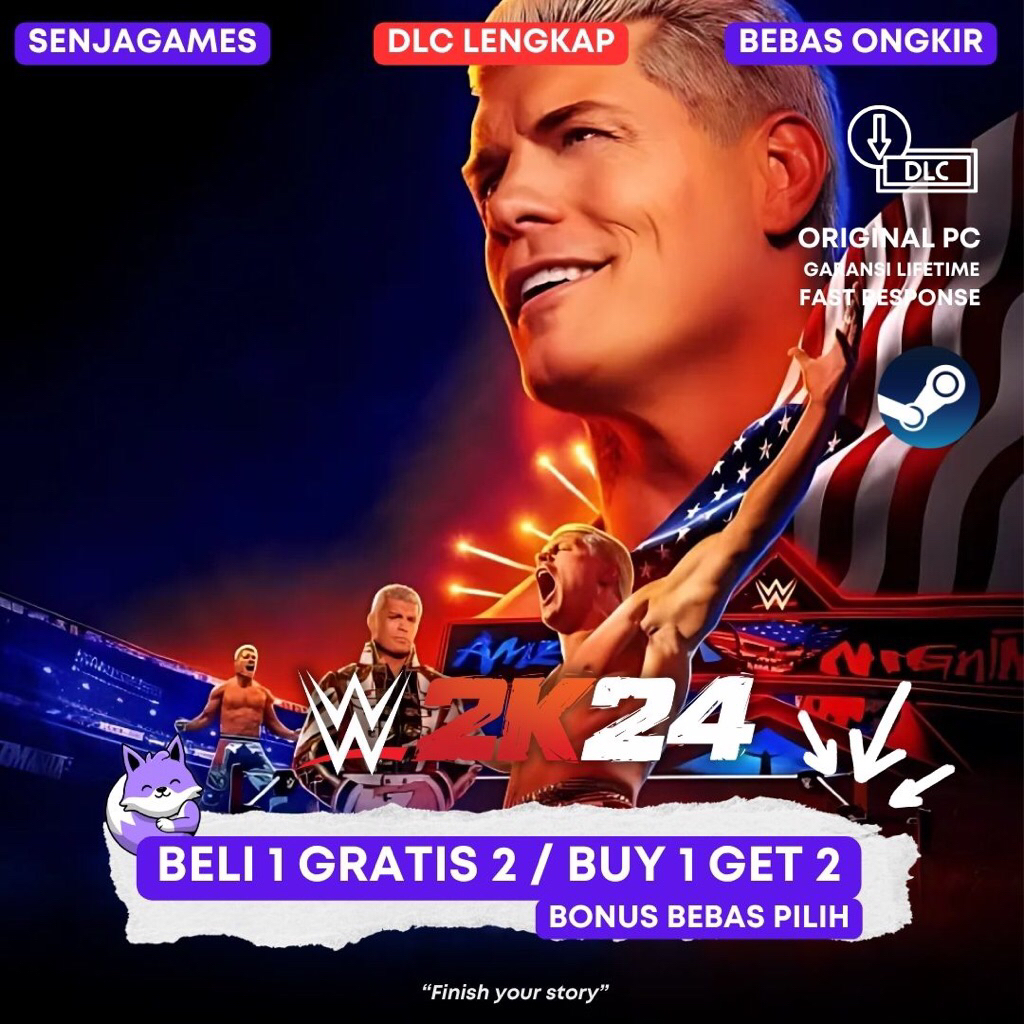 Jual WWE 2K24 / WWE 2024 ICON EDITION FULL DLC ORIGINAL PC GAME ...