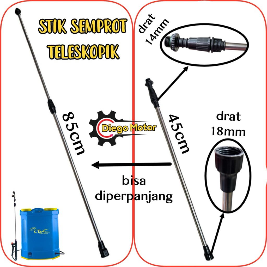 Jual 16L Stik teleskopik pompa semprot hama tipe Elektrik CBA 16 Liter ...
