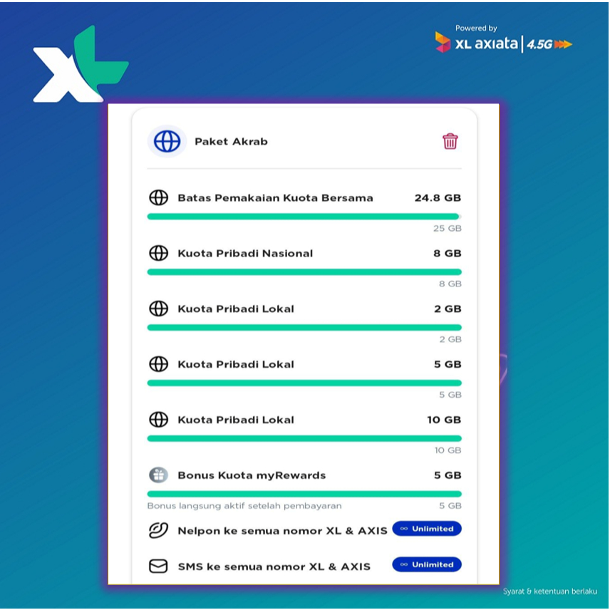 Jual XL AXIS DATA INTERNET AKRAB NEW | Shopee Indonesia