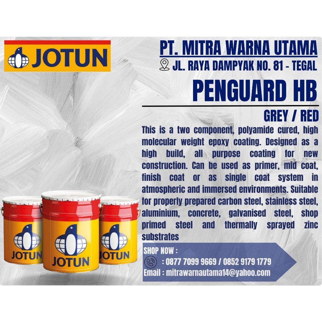Jual Jotun Penguard HB Red 5 Ltr (Comp A + Comp B) | Shopee Indonesia