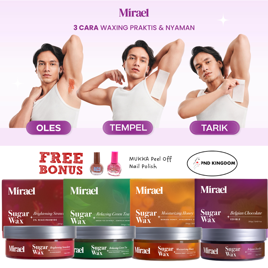 Jual [ FREE KUTEK 2 ] ORIGINAL MIRAEL Sugar Wax Sugar Waxing Kit ...