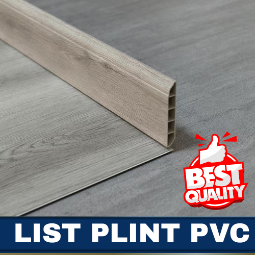 Jual LIST PLANK/ LIST PLINT PVC UK 2.35M X 8 CM X 12 MM DEKORASI ...