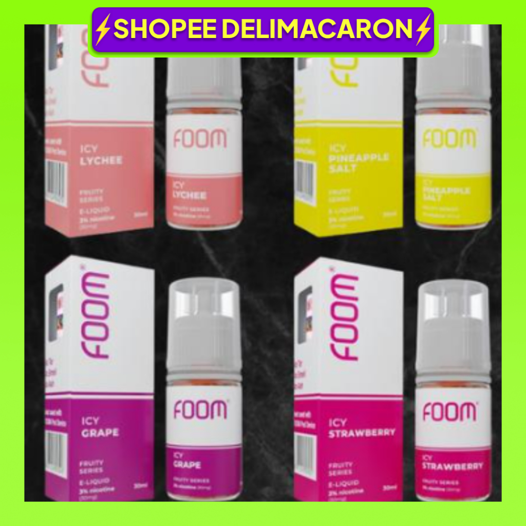 Jual FOOM ICY FRUITY SERIES SALTNIC 30ML 30MG BY FOOM LAB 100% ORIGINAL ...