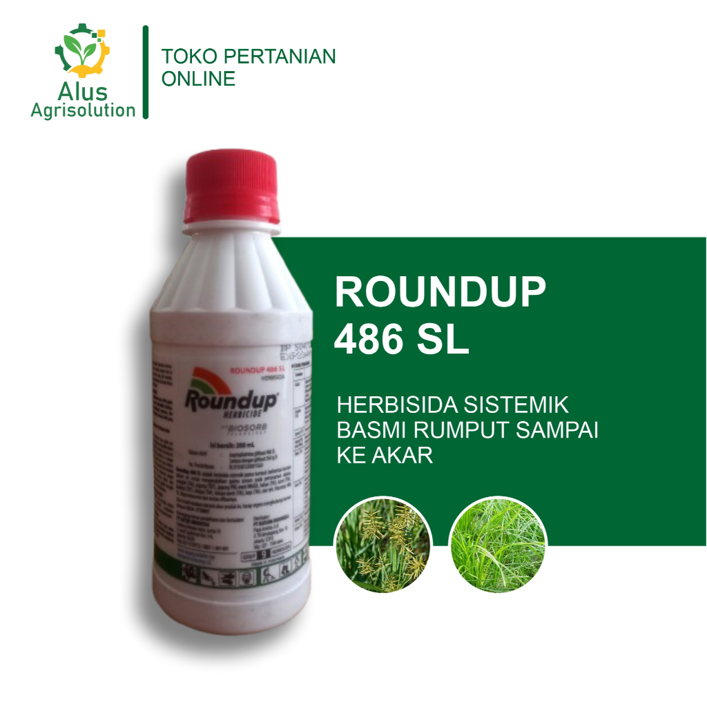 Jual Roundup 486 SL - 200 ml - Herbisida Systemik - Obat Pembasmi ...