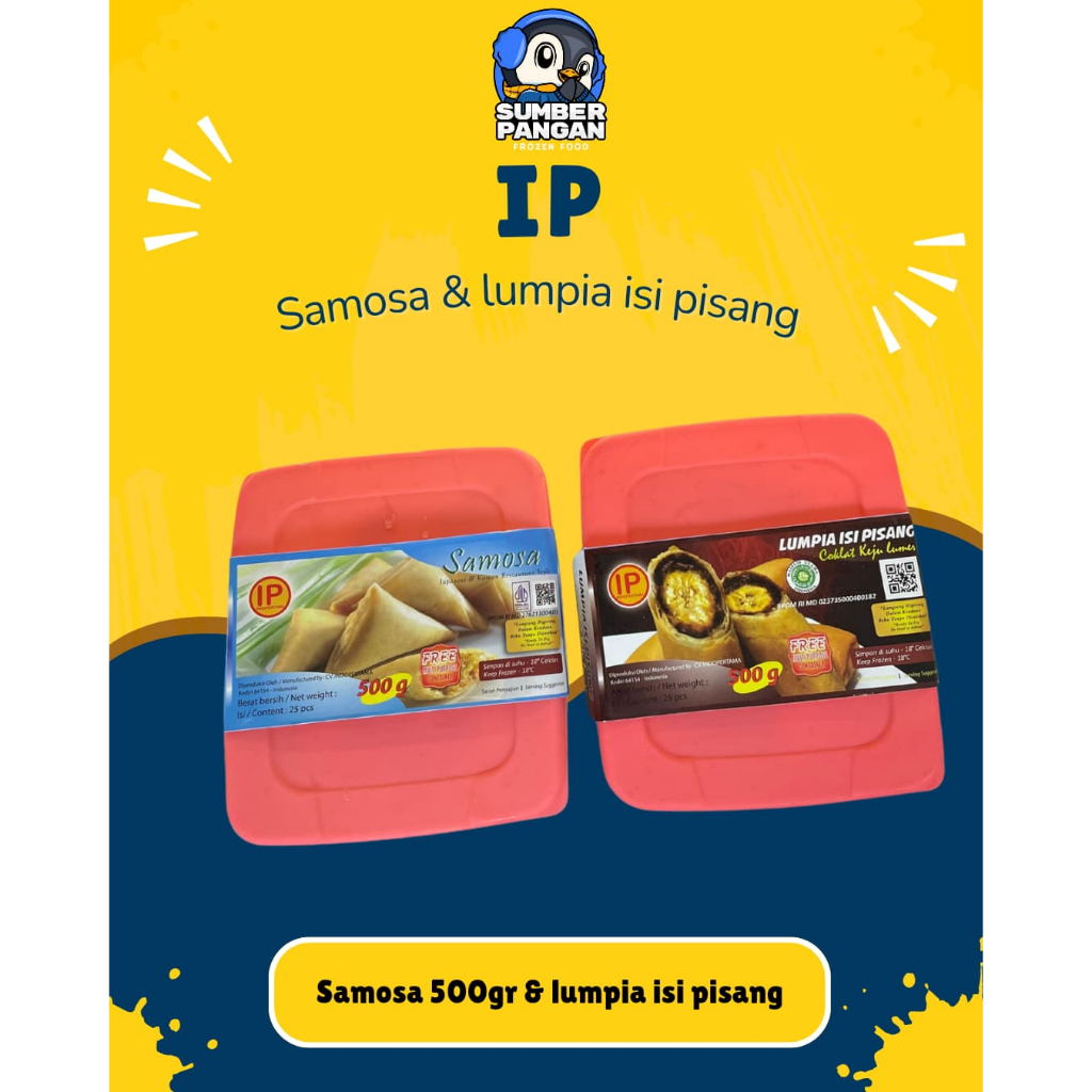 Jual IP Samosa & lumpia isi pisang 500gr | Shopee Indonesia