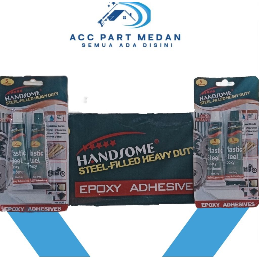 Jual Lem Epoxy Handsome / Lem Besi / Lem 2 Komponen | Shopee Indonesia