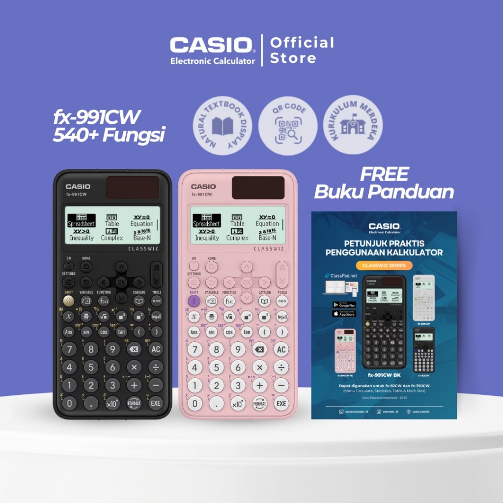 Jual Casio ClassWiz Model Scientific Calculator FX-991CW | Shopee Indonesia