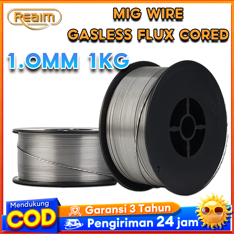 Jual Reaim KAWAT LAS MIG 1.0MM 1KG E71T-GS MIG Wire Gasless Flux Cored GASLESS Self shiledFlux ...