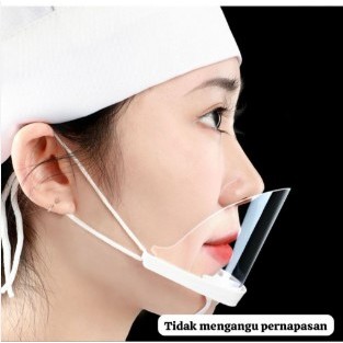 Jual Masker Transparan Plastik Penutup Mulut Restoran Kantin Hotel Koki ...