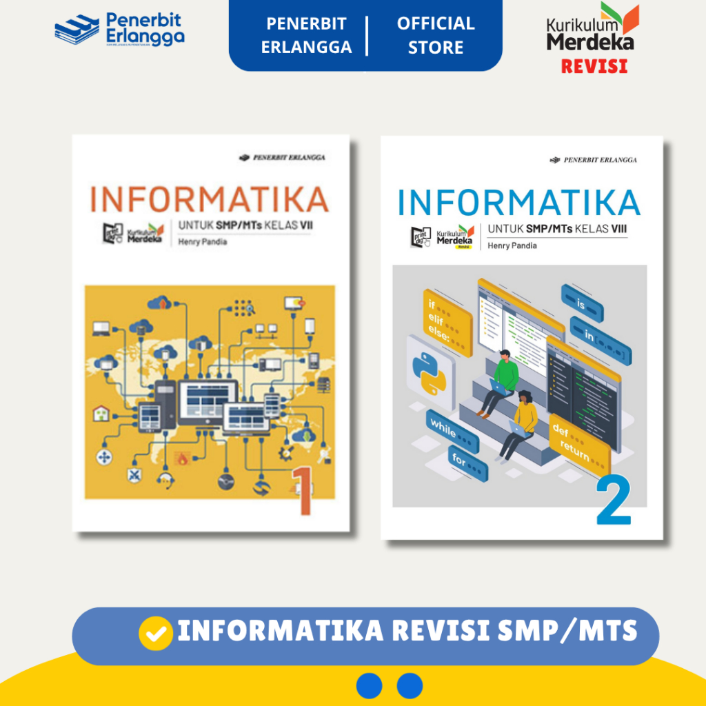 Jual [Erlangga Official] Informatika Revisi Smp/Mts Kelas 7 8 Kurikulum Merdeka | Shopee Indonesia