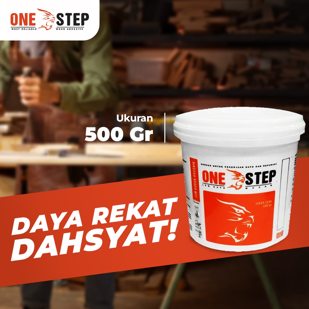 Jual LEM KAYU ONE STEP GLUE - 500G | Perekat Super untuk Furniture ...