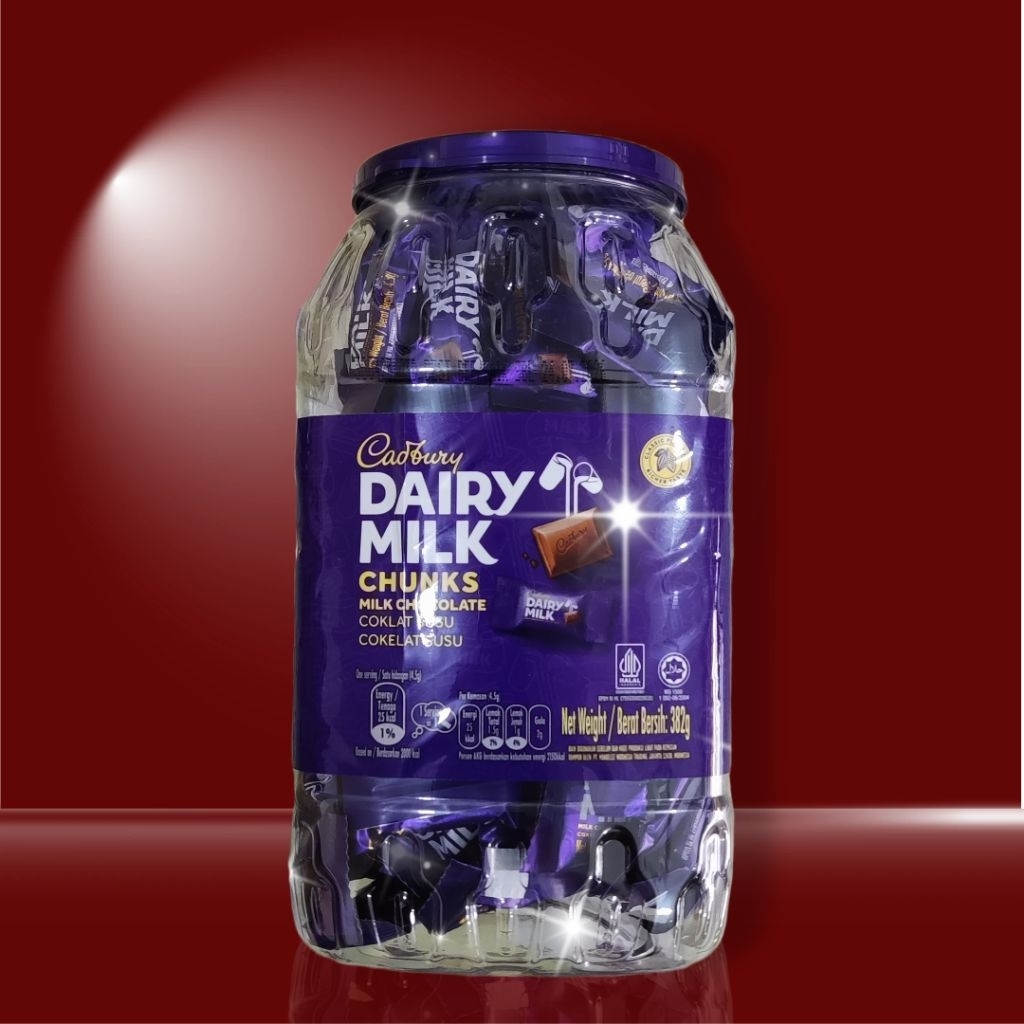 Jual Cadbury Dairy Milk Chunks 382g – Milk Chocolate Cokelat Susu EXP ...