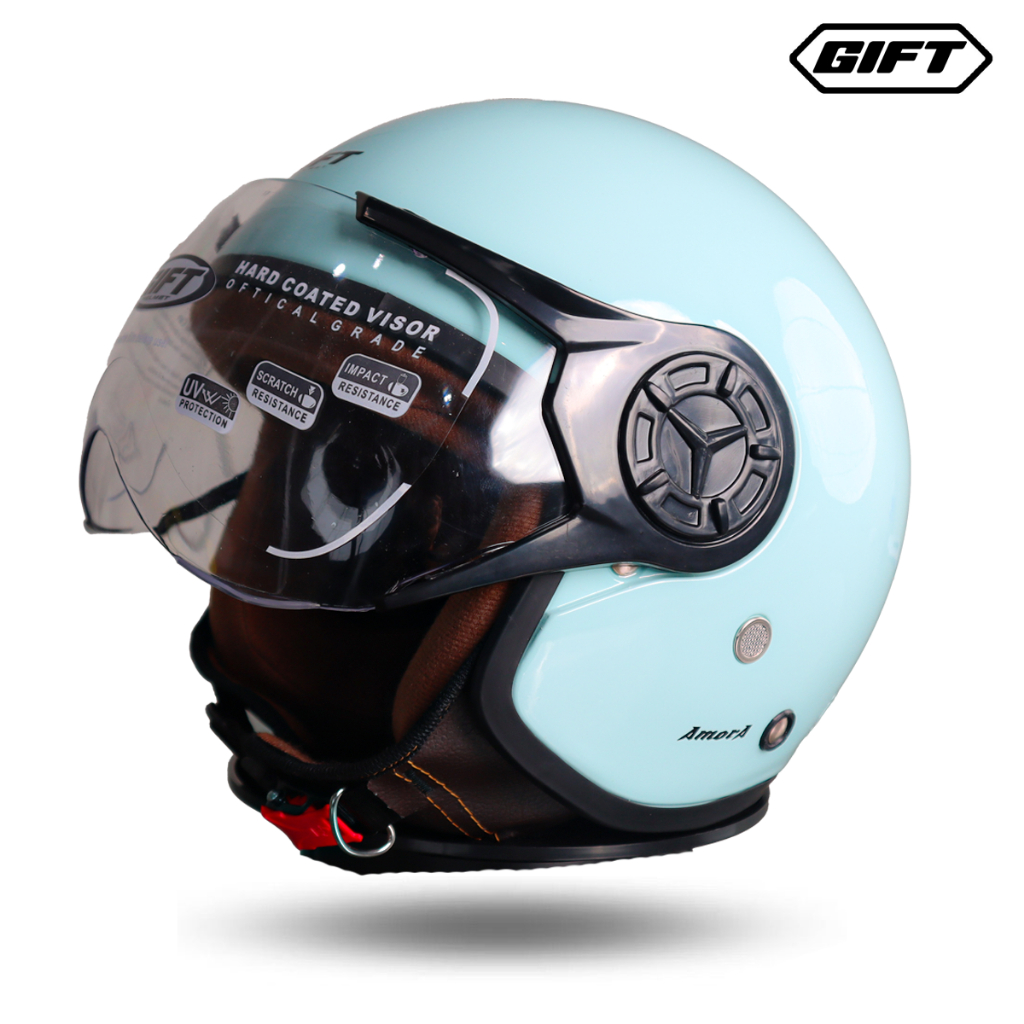 Jual Helm Half Face GIFT AMORA wanita hijab helm cewek helm wanita/helm ...