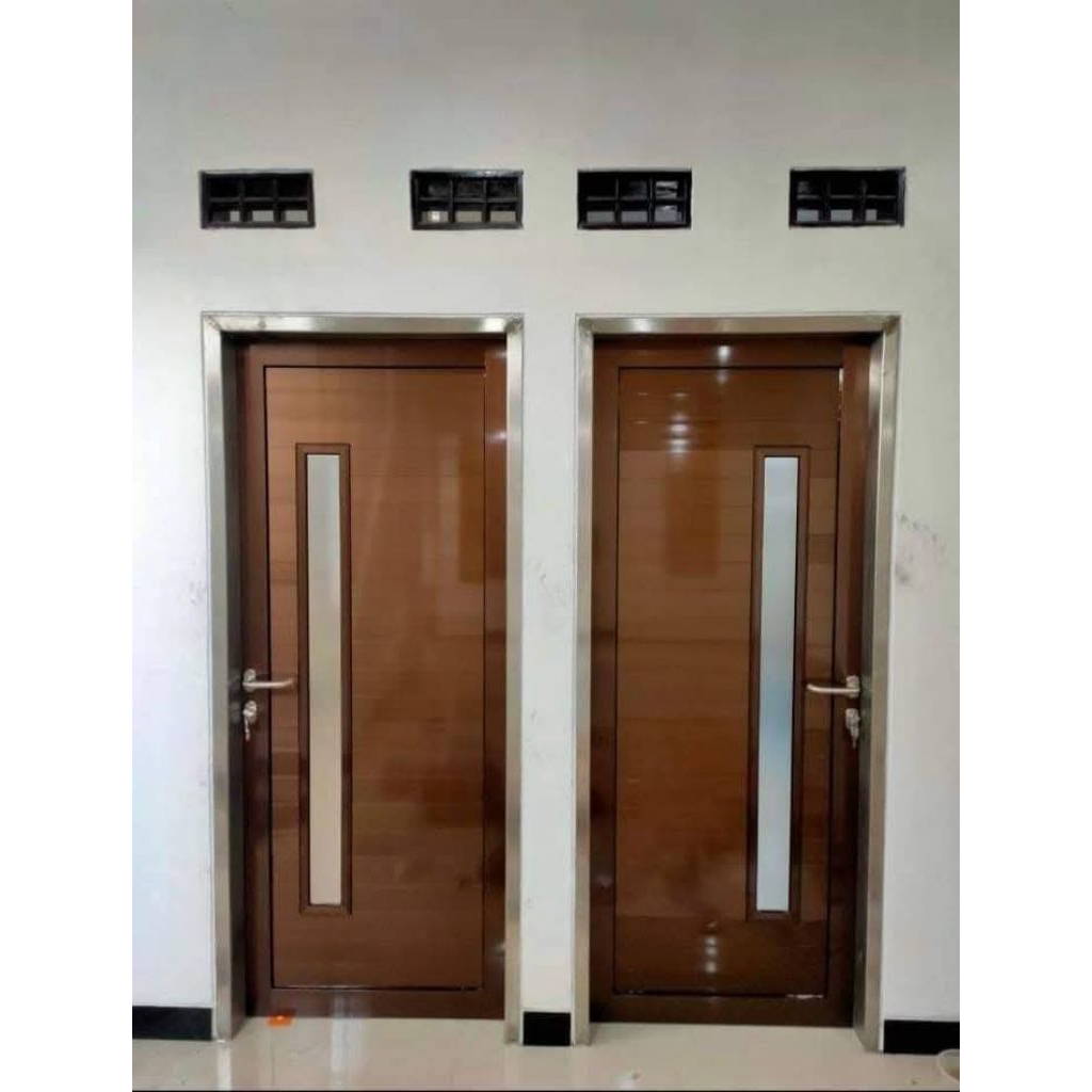 Jual Pintu Utama Full Panel Aluminium & Motif kaca Intip | Shopee Indonesia
