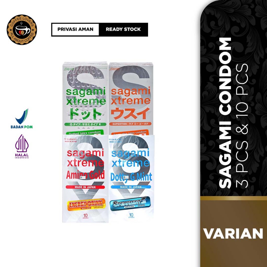 Jual Kondom Sagami Premium Original Jepang Anti Bocor | Kondom Sagami Xtreme Superthin | Dotted ...