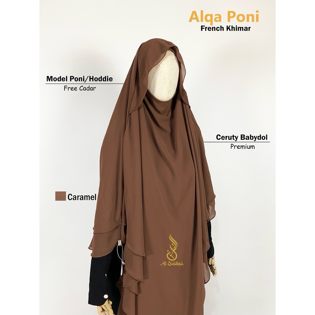 Jual French Khimar Ceruty Babydoll 2 layer premium Babydoll Alqa Poni ...
