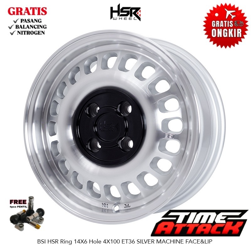 Jual Velg Mobil Karimun Picanto Datsun Go Ring 14 HSR WHEEL Tipe BSI ...