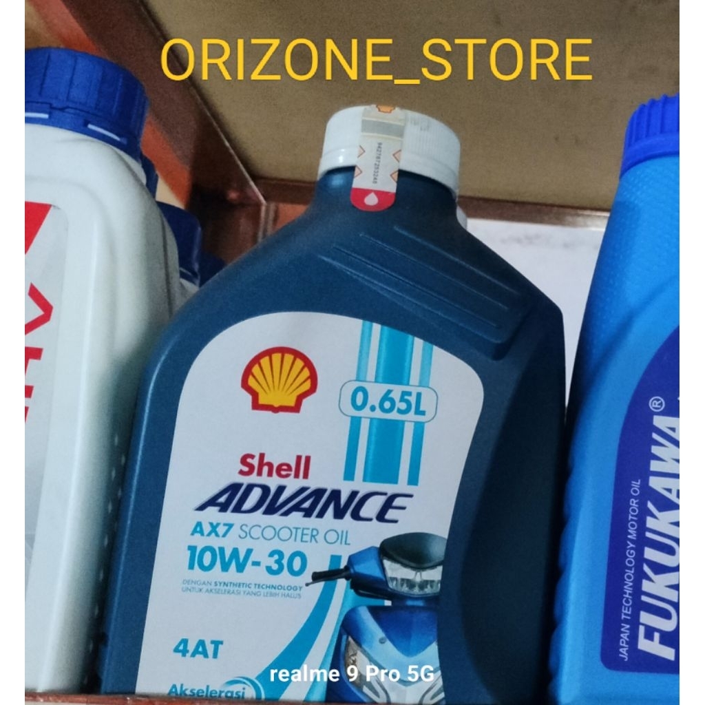Jual Oli SHELL ADVANCE AX7 10W-30 matic 0,65 liter ORIGINAL | Shopee ...