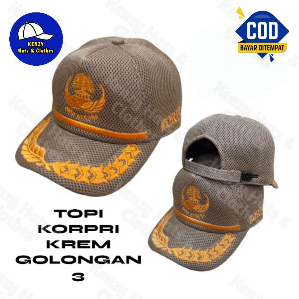 Jual Topi Korpri - Topi padi kapas korpri - Topi Asn - Topi Anggota ...