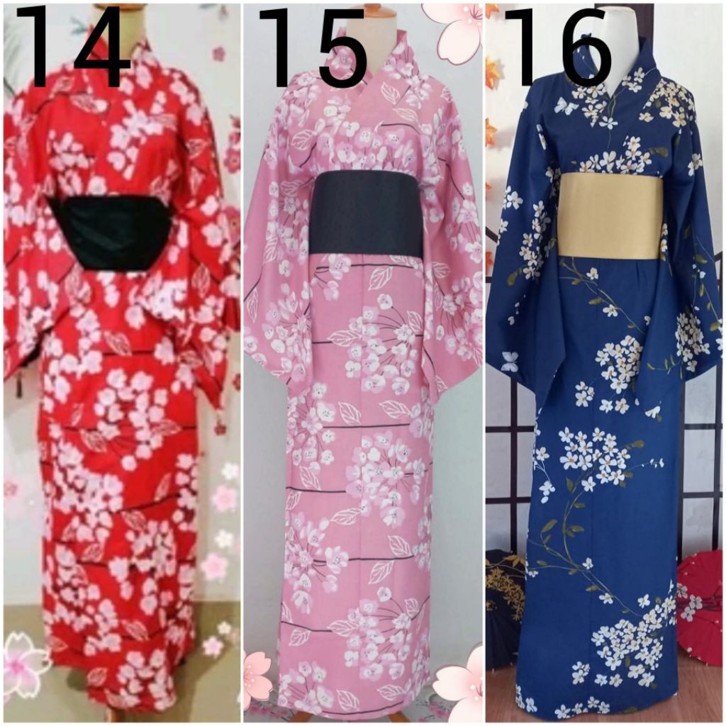 Jual yukata kimono wanita dewasa size XS,S,M,L,XL,XXL,XXXL.XXXXL(beli 4 bonus 1) | Shopee Indonesia