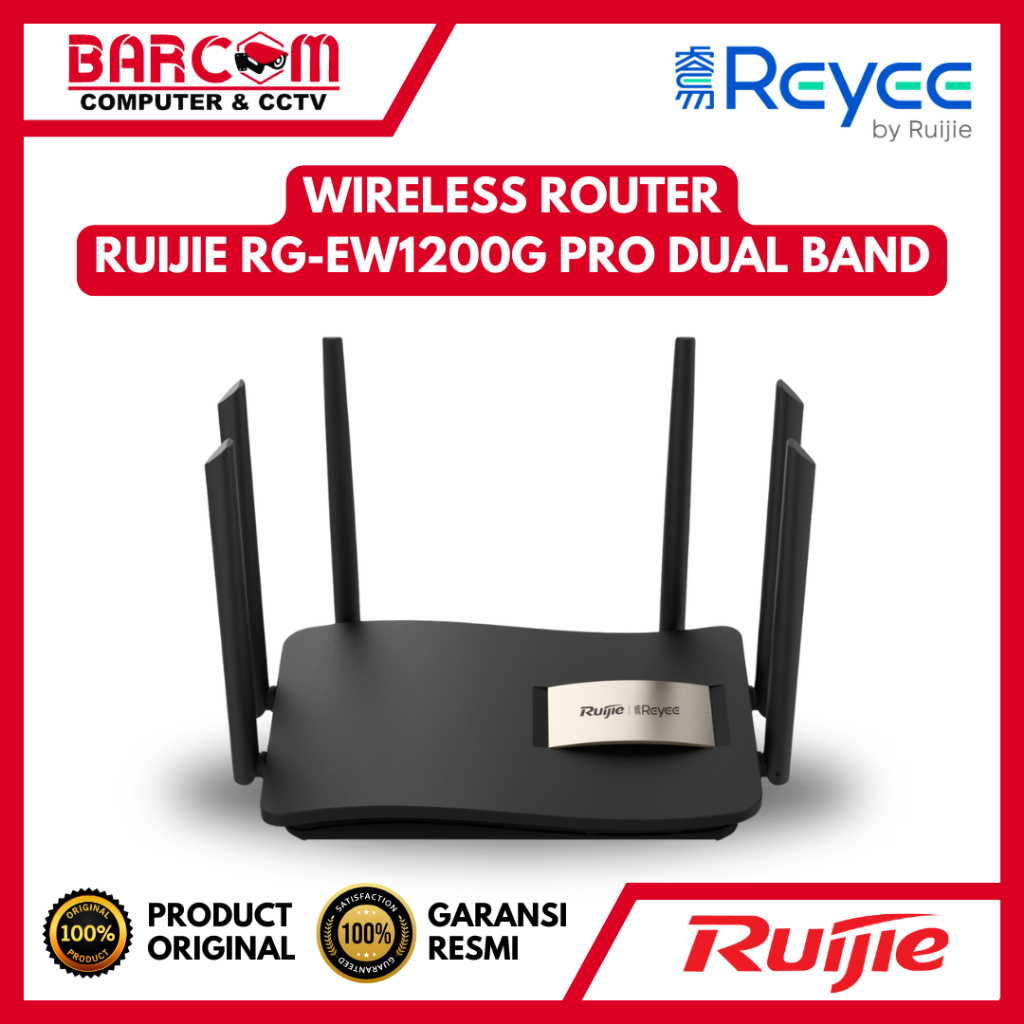 Jual RUIJIE WIRELESS ROUTER RG-EW1200G PRO 1300M DUAL-BAND GIGABIT ...