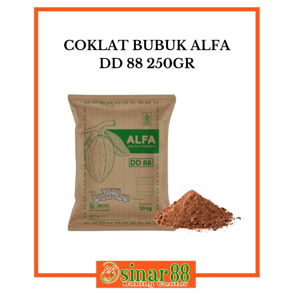 Jual Coklat Bubuk Alfa DD 88 250gr | Shopee Indonesia