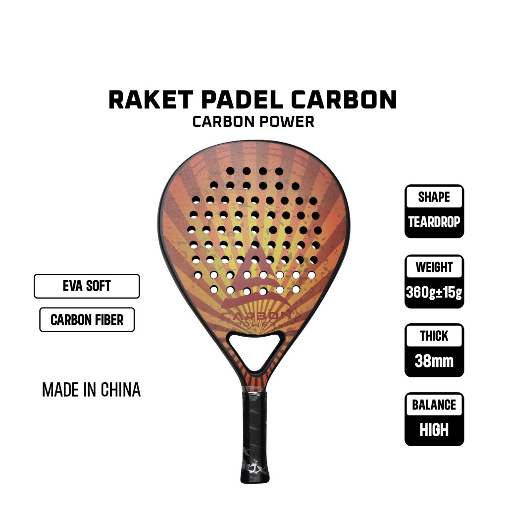 Jual Raket Padel Carbon Carbon Power | Shopee Indonesia