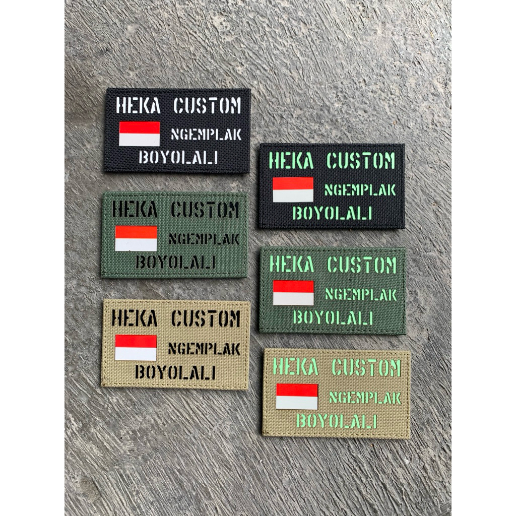 Jual TEMPELAN BAJU KREKETAN DADA NAMA BENDERA (ID PANEL) | Shopee Indonesia