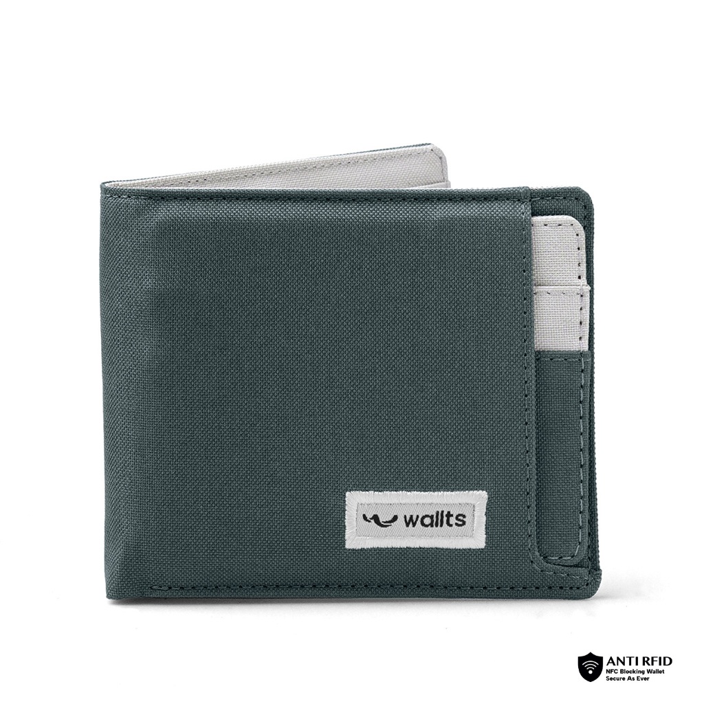 Jual Wallts Aster Charcoal-Grey - Dompet Wallet Kartu Pria dan Wanita | Shopee Indonesia