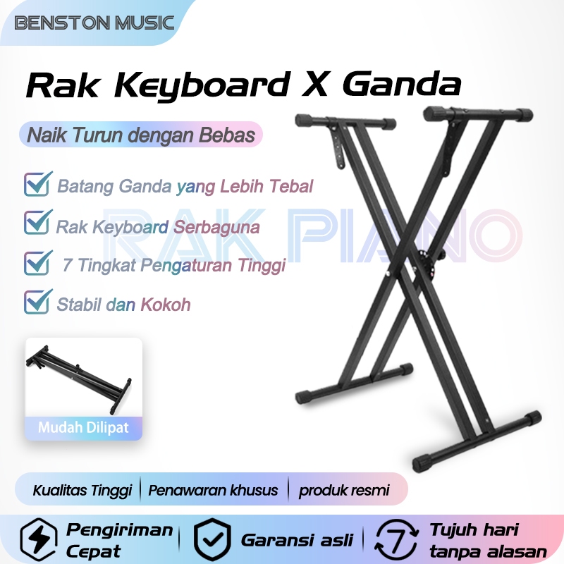 Jual Benston Music- Rak Keyboard X Ganda, Rak keyboard/piano elektronik ...