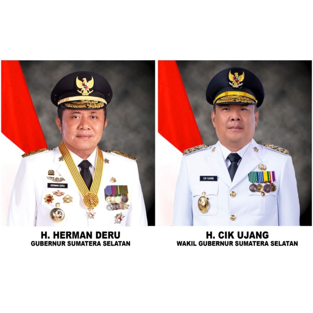 Jual Cetak Poster Sumsel Gubernur Sumatera Selatan dan Wakil Gubernur ...