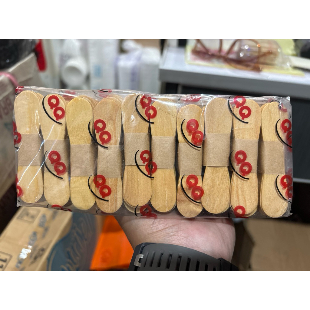 Jual SENDOK KAYU ICE CREAM, STIK KAYU ICE CREAM 1 Pak (10x50 pcs ...