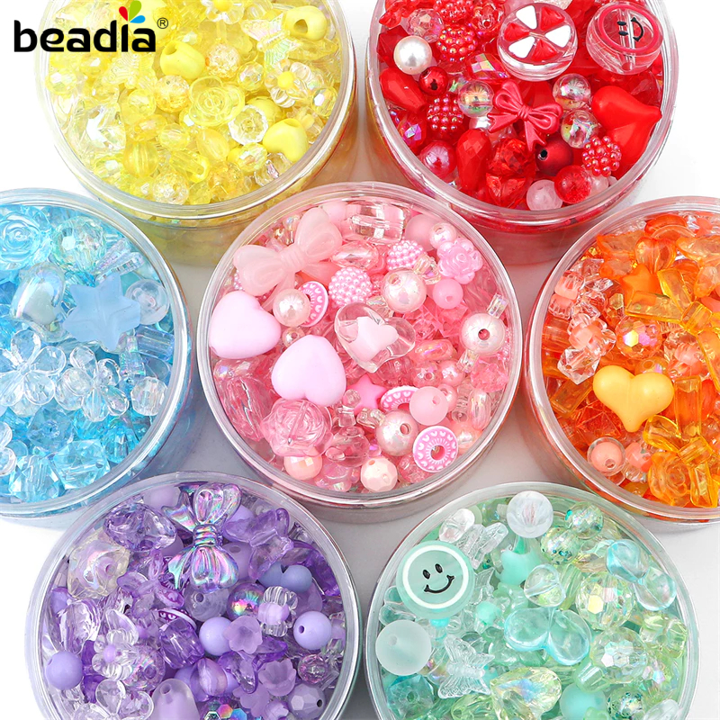 Jual Beadia 30g Manik-Manik Akrilik Campur Manik-Manik Warna Campur ...